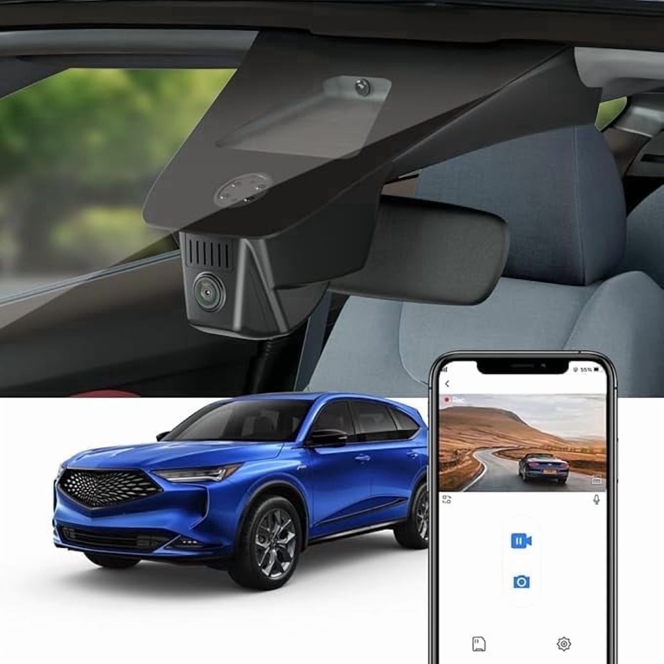 Fitcamx 4K Dash Cam Compatible with Acura MDX 2022-2024 4th Gen (with ...