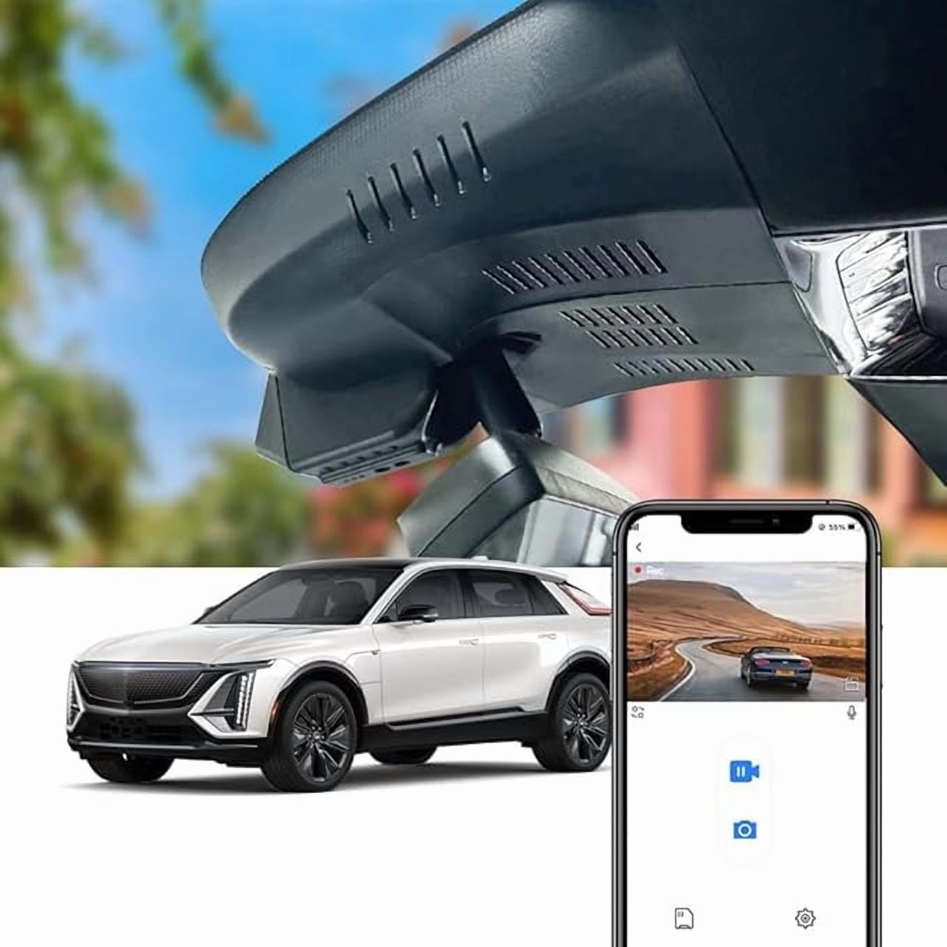 Fitcamx 4K Dash Cam Compatible with Cadillac Lyriq 2023 2024 2025 Tech ...