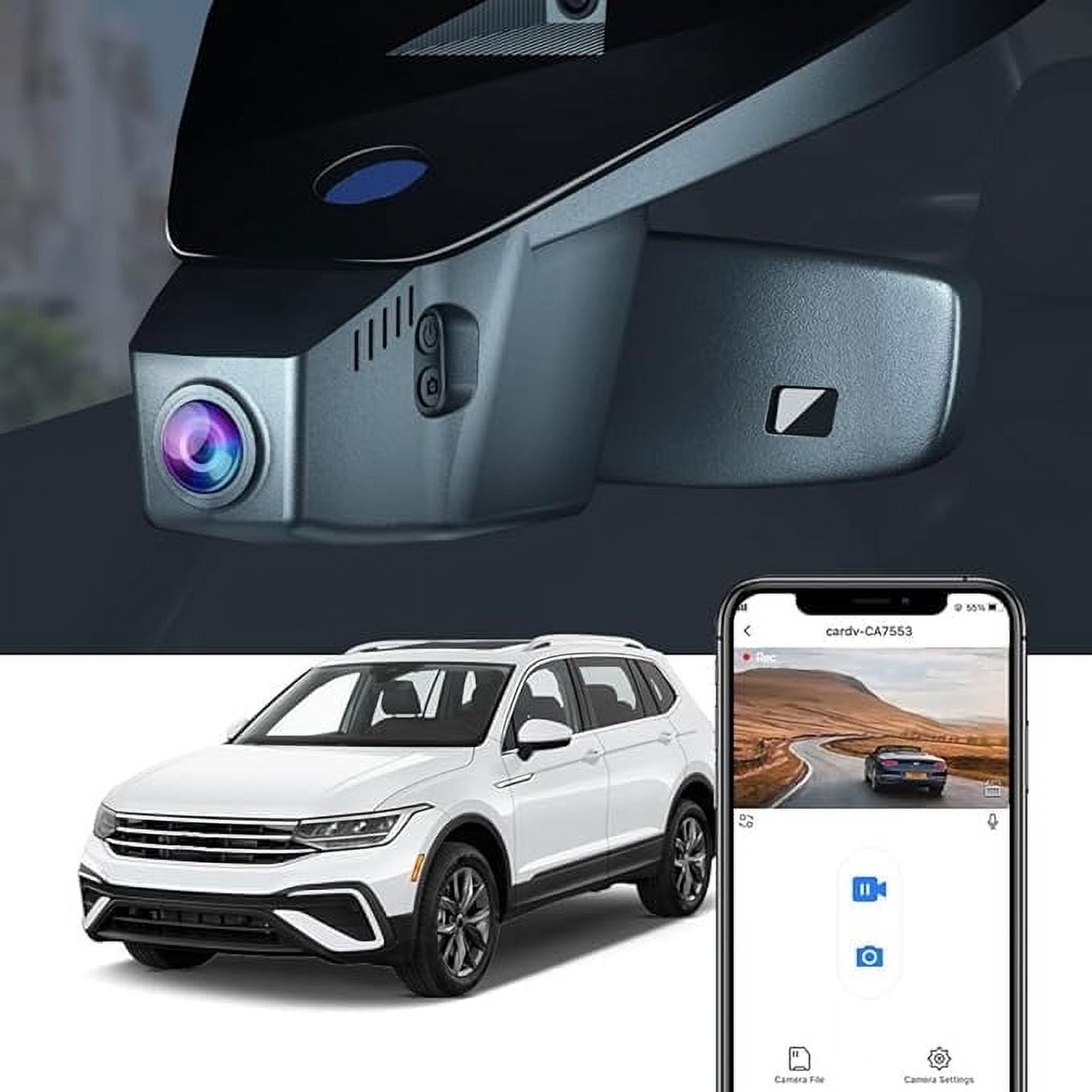 Fitcamx 4K Dash Cam Compatible with Volkswagen Tiguan 2018-2024 S SE R ...