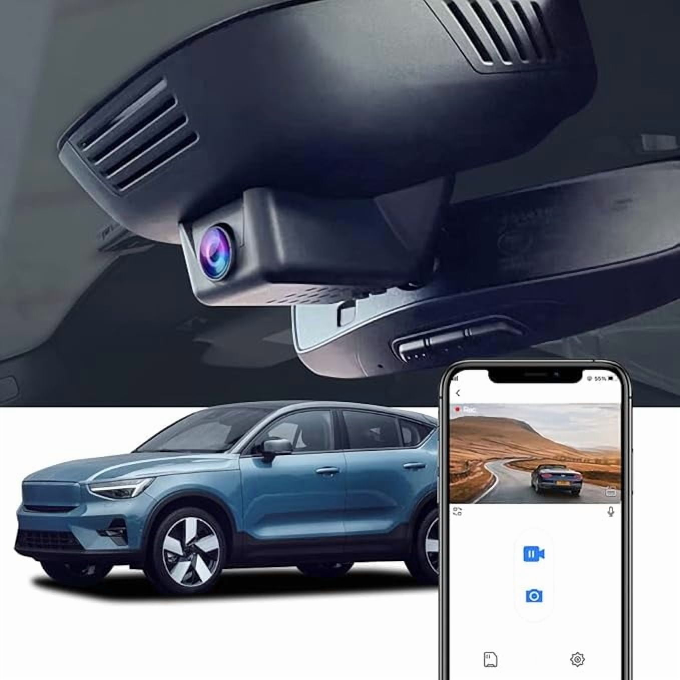 Fitcamx 4K Dash Cam Compatible with Volvo C40 Recharge 2022 - 2026 ...