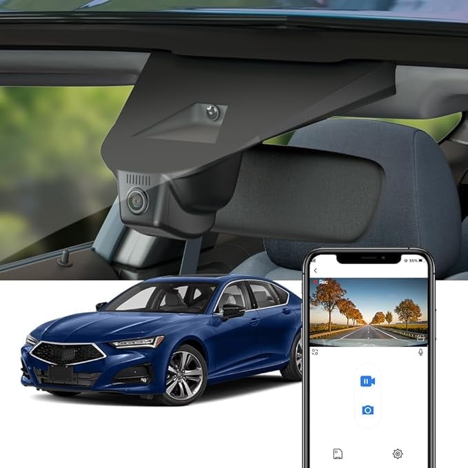 Fitcamx 4K Dash Cam Suitable for Acura TLX & TLX Type S 2021 2022 2023 ...