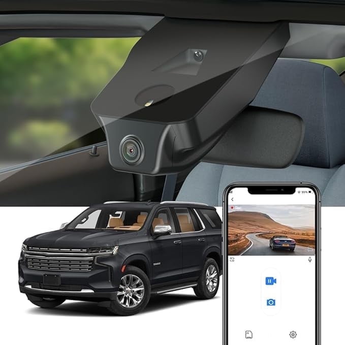 Fitcamx 4K Dash Cam Suitable for Chevy Tahoe 2021-2025 LS LT RST ...