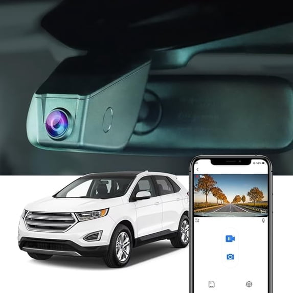 Fitcamx 4K Dash Cam Suitable for Ford Edge 2011-2018 SE SEL Titanium ...