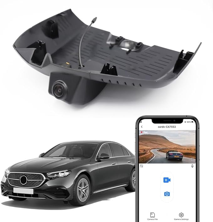 Fitcamx 4K Dash Cam Suitable for Mercedes-Benz E-Class 2024 2025 E350 ...