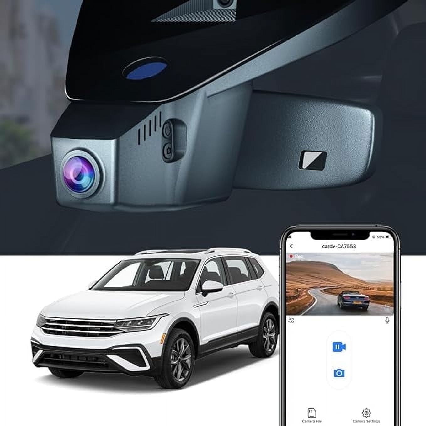 Fitcamx 4K Dash Cam Suitable for Volkswagen Tiguan 2016-2024 S SE R ...