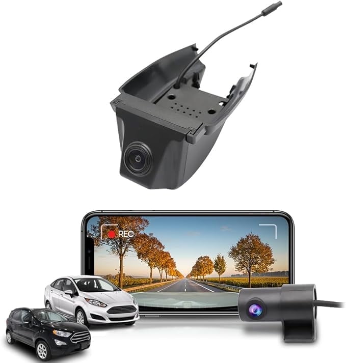 Fitcamx Front 2160P+Rear 1080P Dash Cam Adapts for Ford EcoSport ...