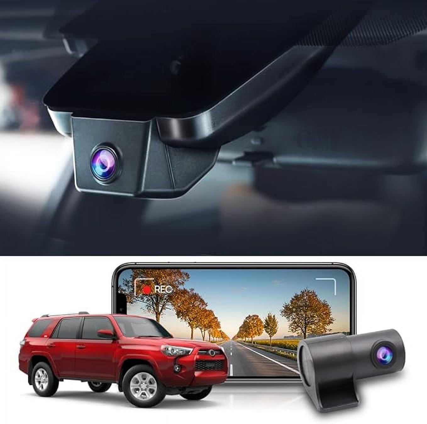 Fitcamx Front 4K+Rear 1080P Dash Cam for 2020-2024 Toyota 4Runner TRD ...