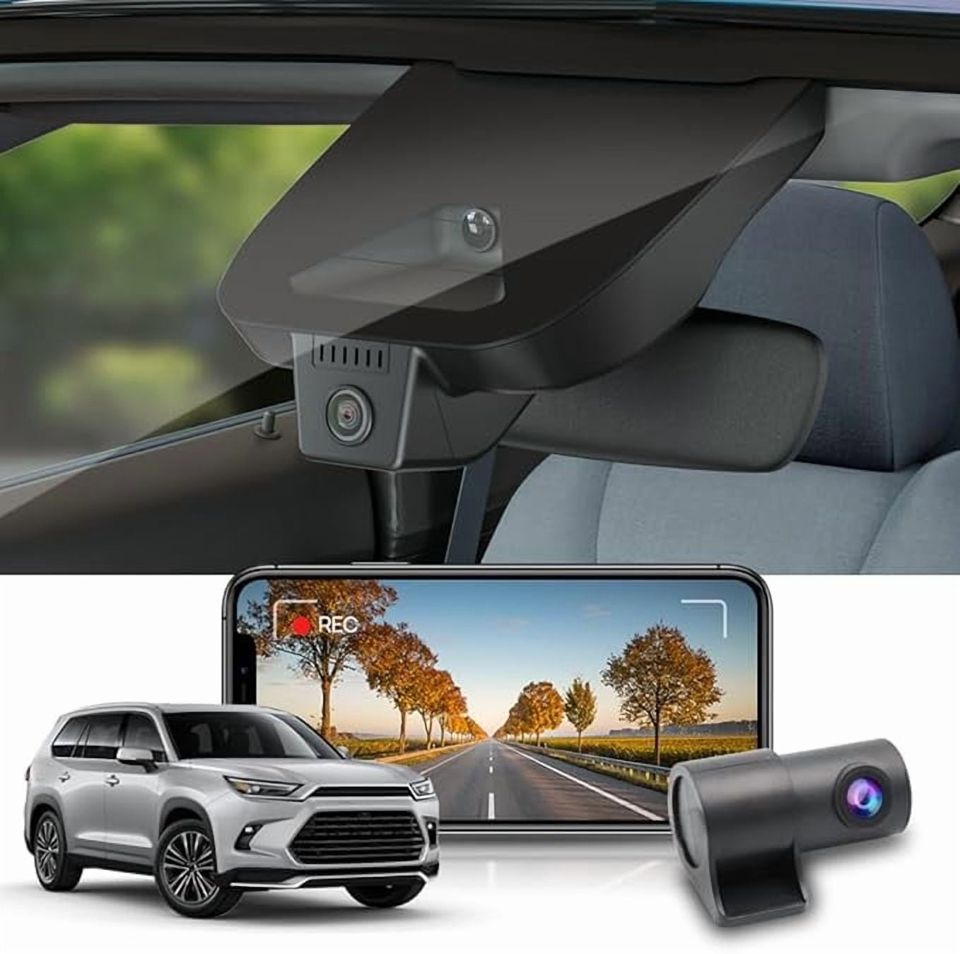 Fitcamx Front 4K+Rear 1080P Dash Cam for 2024 Toyota Grand Highlander ...