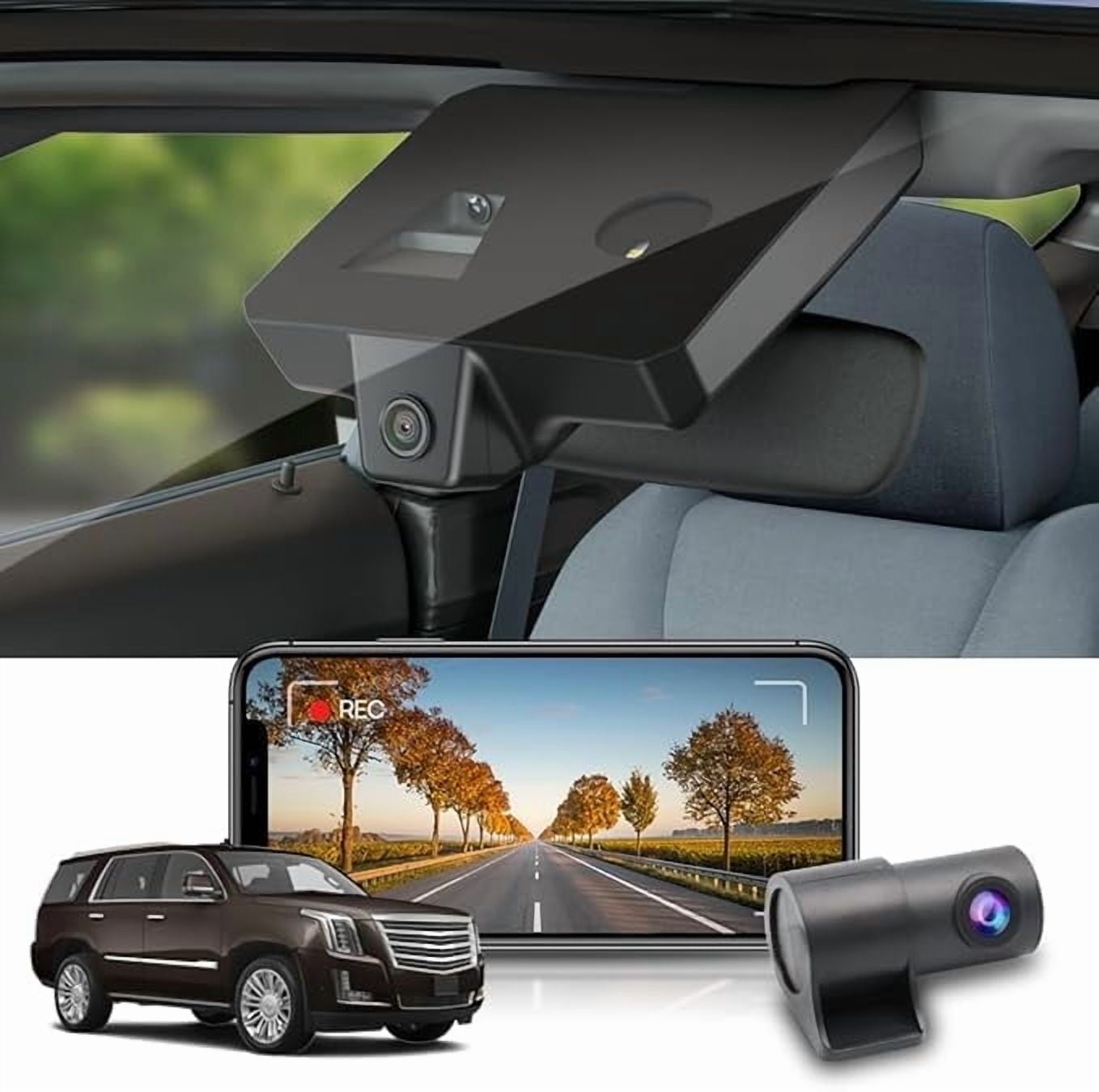 Fitcamx Front 4K+Rear 1080P Dash Cam Adapts for Cadillac Escalade 2015 ...
