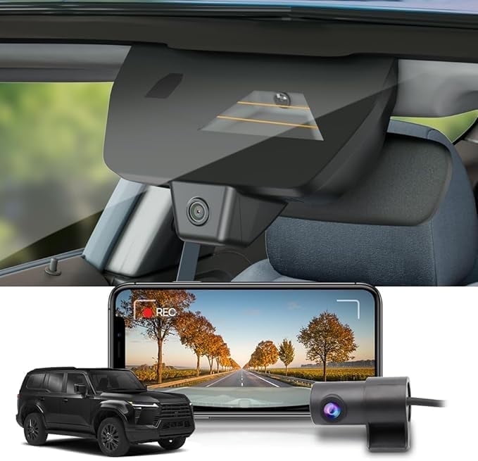Fitcamx Front 4K+Rear 1080P Dash Cam Adapts for Lexus GX 550 Premium ...