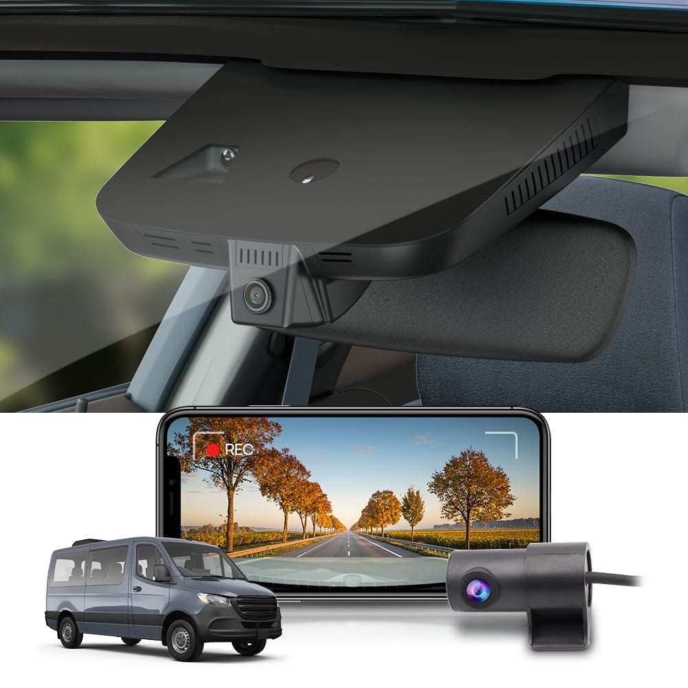 Fitcamx Front 4K+Rear 1080P Dash Cam Adapts for Mercedes-Benz Sprinter ...