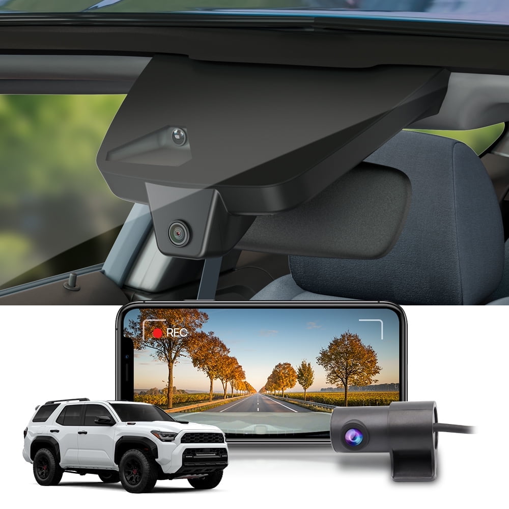 Fitcamx Front 4K+Rear 1080P Dash Cam Adapts for Toyota 4Runner 2025 ...