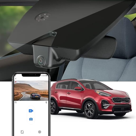 Fitcamx Front 4K+Rear 1080P Dash Cam Adapts for Toyota 4Runner 2025 ...