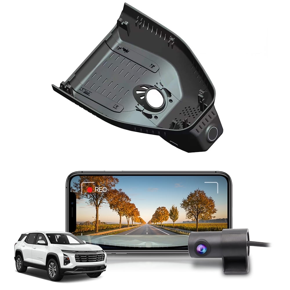 Fitcamx Front 4K+Rear 1080P Dash Cam Adapts for Chevy Equinox 2025 2026 ...