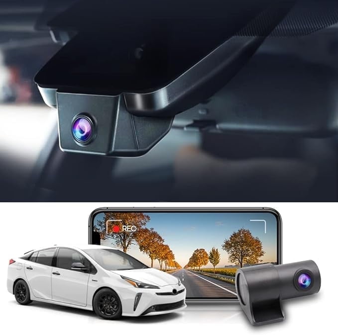 Fitcamx Front 4K and Rear 1080P Dash Cam Suitable for Toyota Prius LE ...