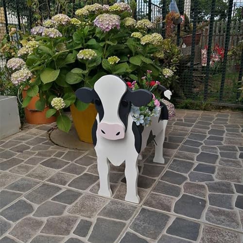 Fitcho Highland Cow Gifts Planter Plant Pot,Cute Flower Pots,Cow Shaped ...