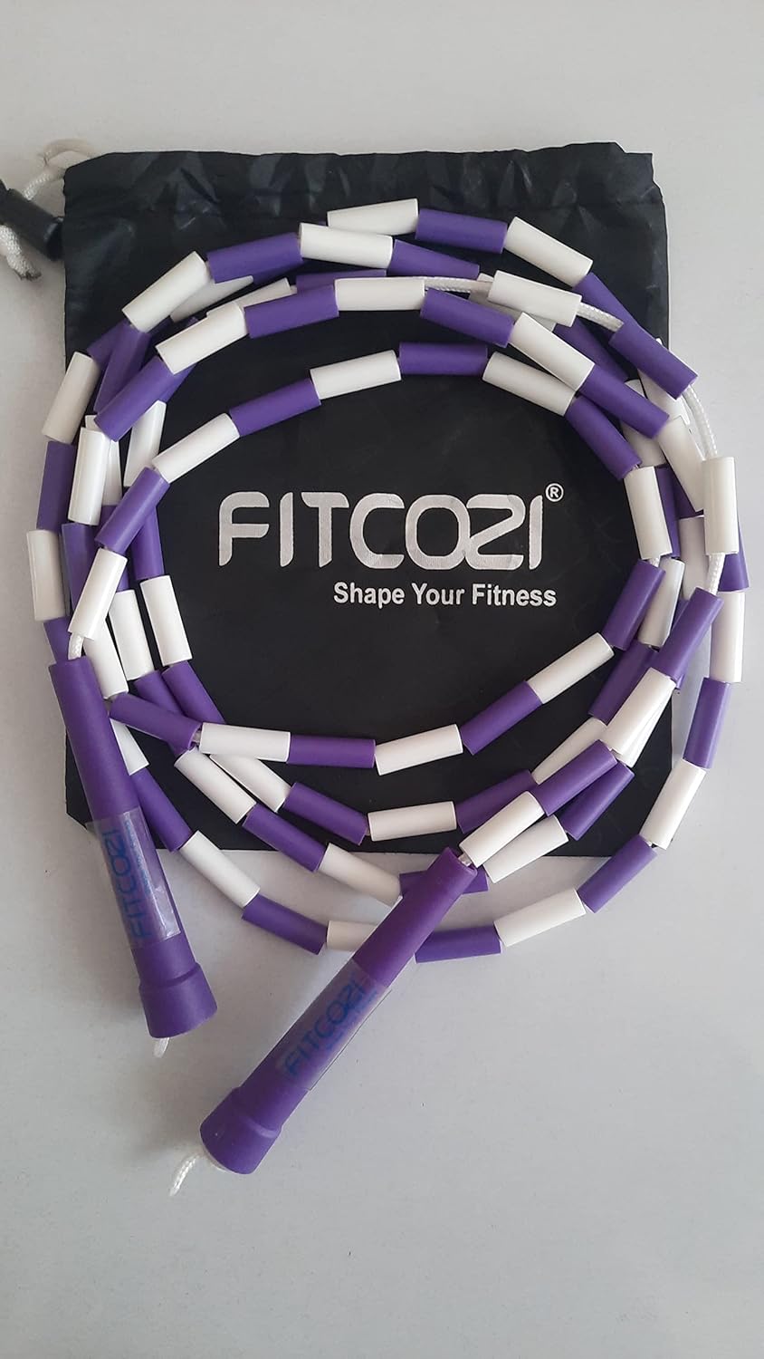 Fitcozi Jump Rope With Pvc Beaded Skipping Rope (Length: 9ft) (Made In ...