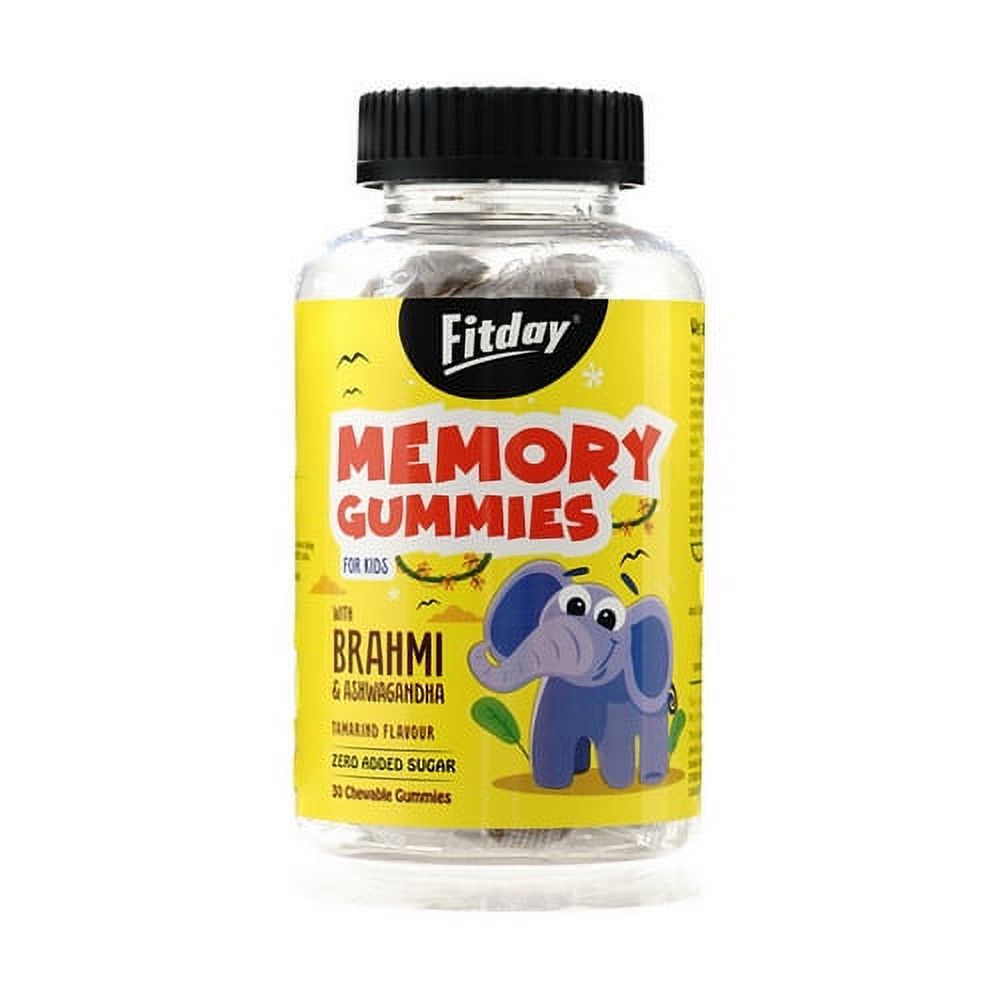 Fitday Memory Gummies, Tamarind Flavour 30 Chewable Gummies - Walmart.com