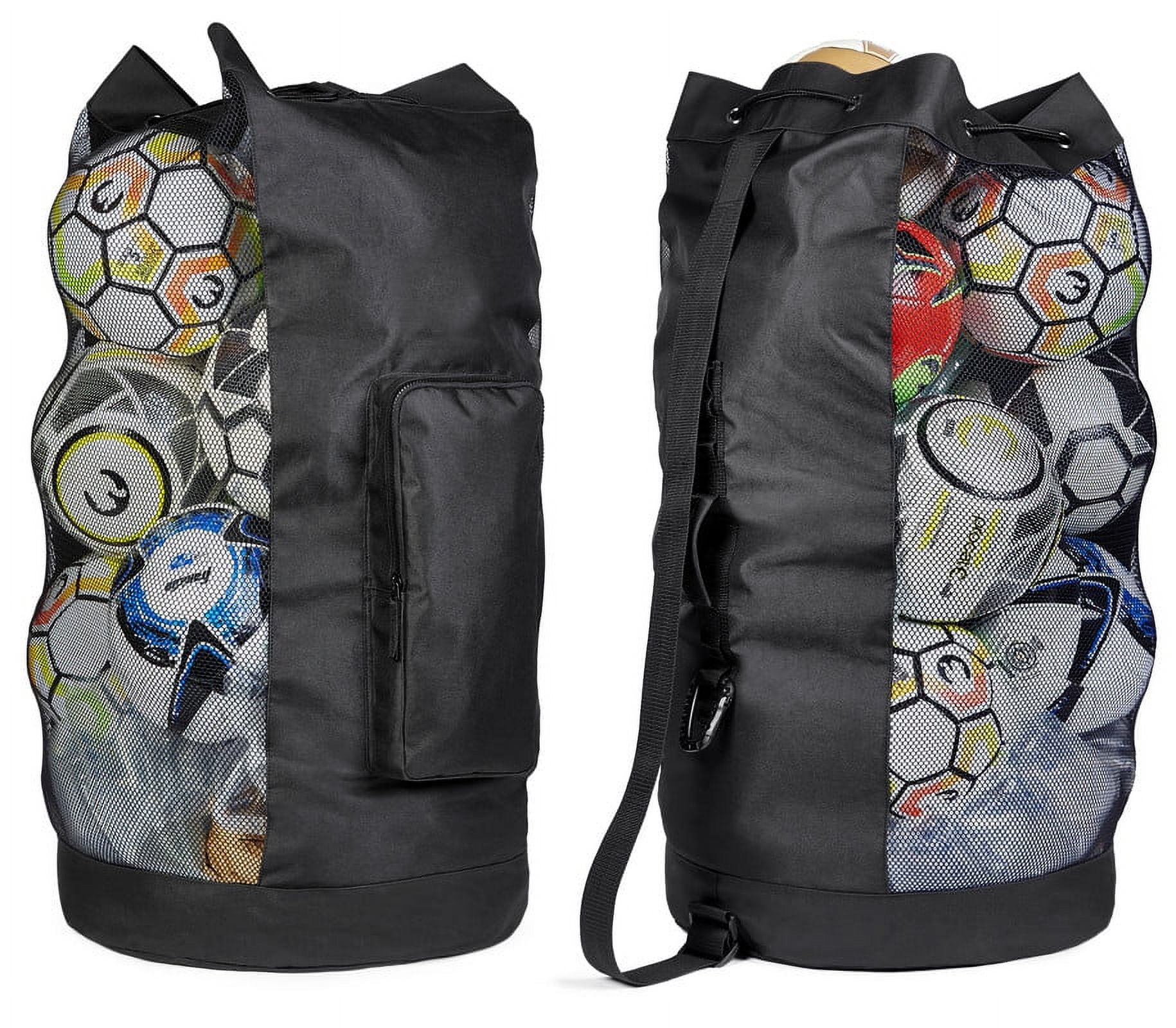 Fitdom XL Heavy Duty Sports Gear Bag, Nylon Mesh with Adjustable Strap ...