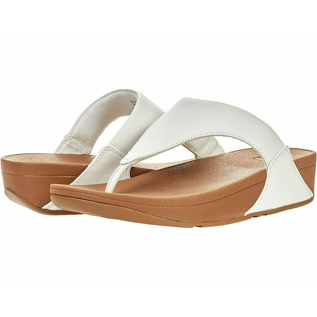 Fitflop Women's Lulu Leather Toe Post Wedge Sandals I88-024 - Walmart.com