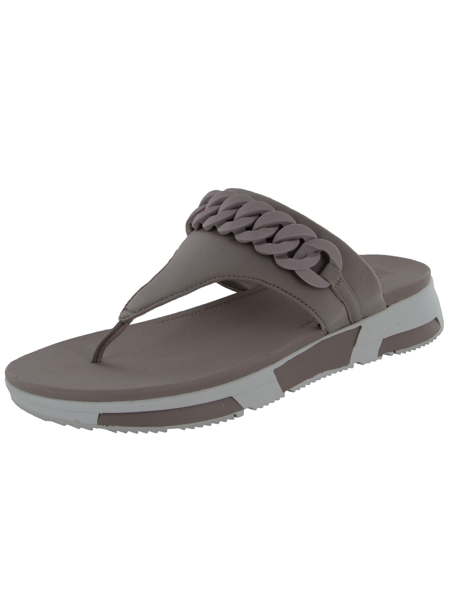 Fitflop Womens Heda Chain Toe Post Sandal Shoes, Mink, US 10 - Walmart.com