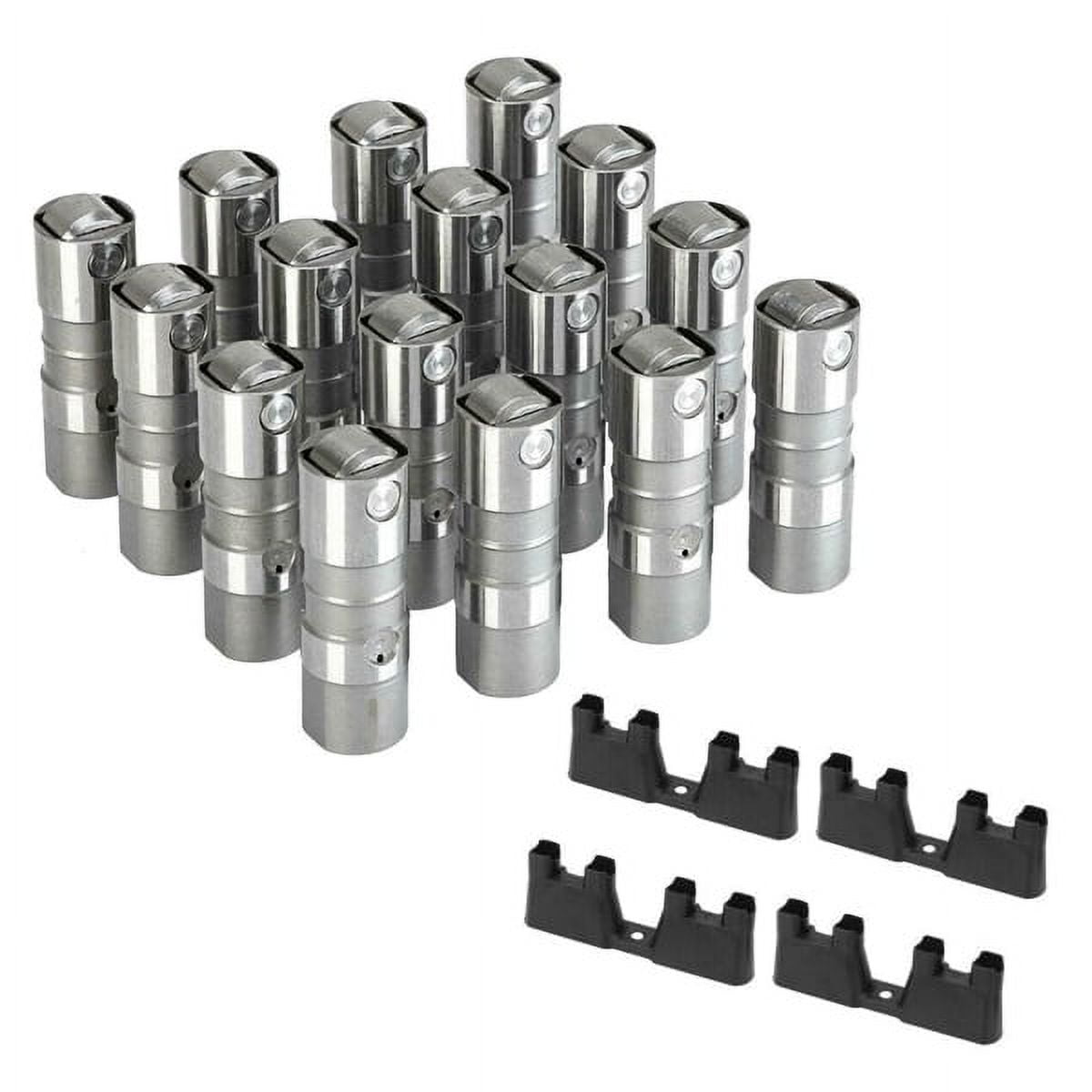 Fithood 16× Hydraulic Roller Lifters + 4× Guide Trays for Chevy ...