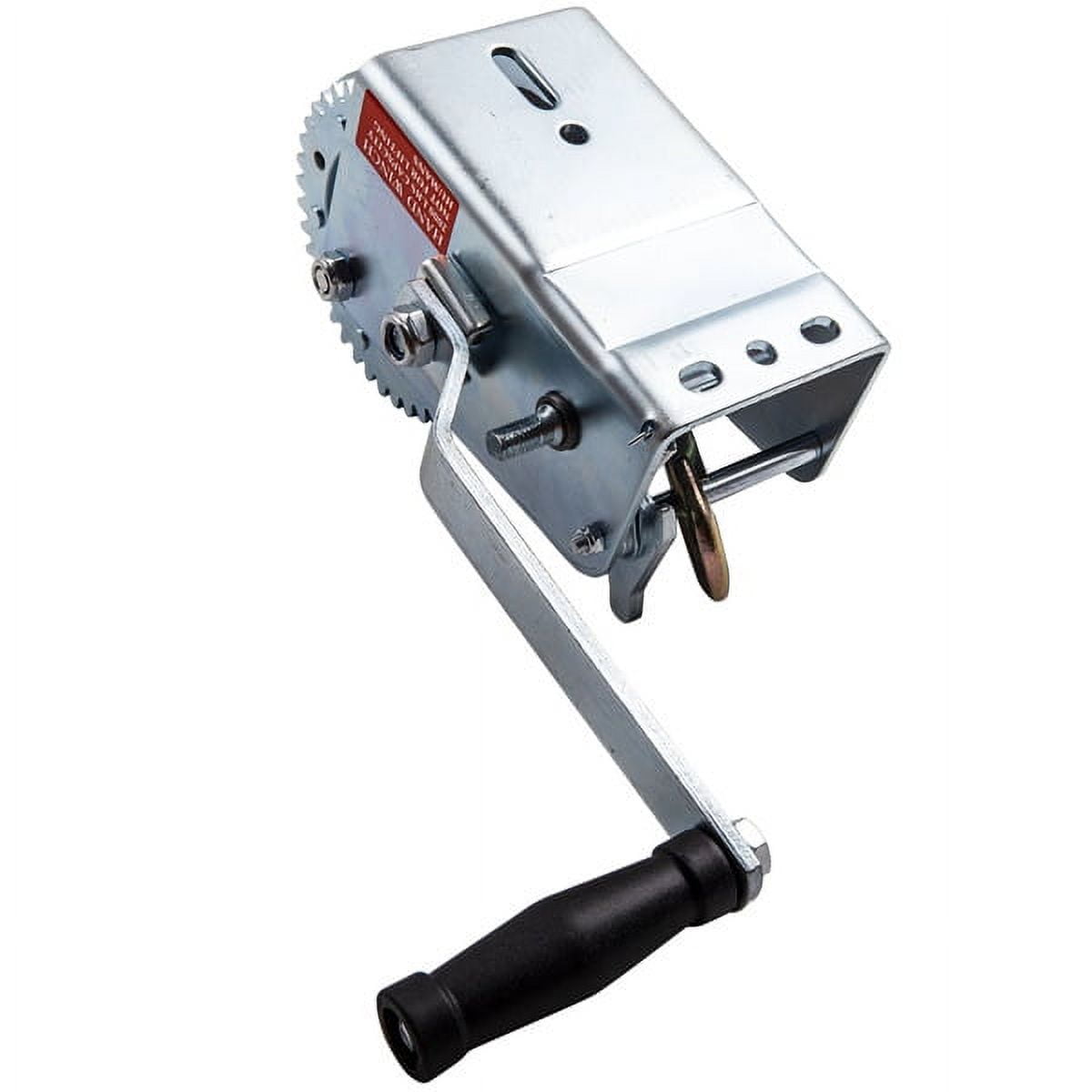 Fithood 2000lbs Hand Winch Hand 2 Gear Crank Winch Heavy Duty ATV ...