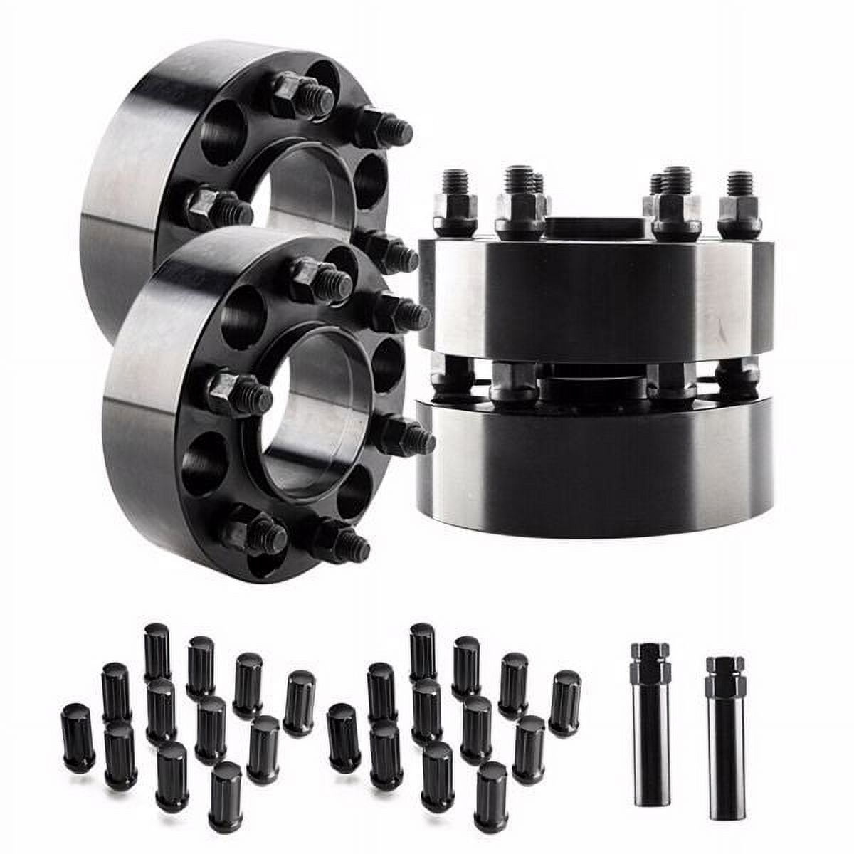 Fithood 4 PC For Ford F-150 Black 2" Hub Centric Wheel Spacers 6x135 ...