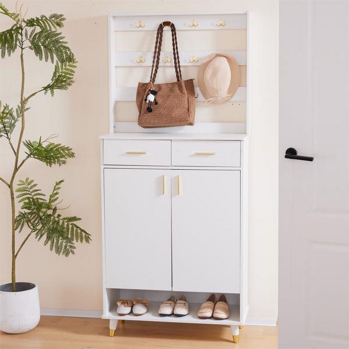 Fithood Entryway Bedroom Armoire,Shoe Cabinet,Wardrobe Armoire Closet ...