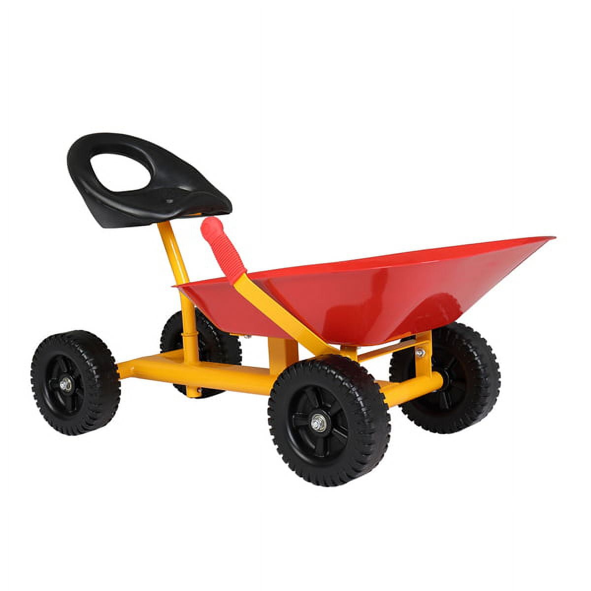 Fithood Kids Ride On Sand Dumper With Wheels, Outdoor Sandbox Toy ...