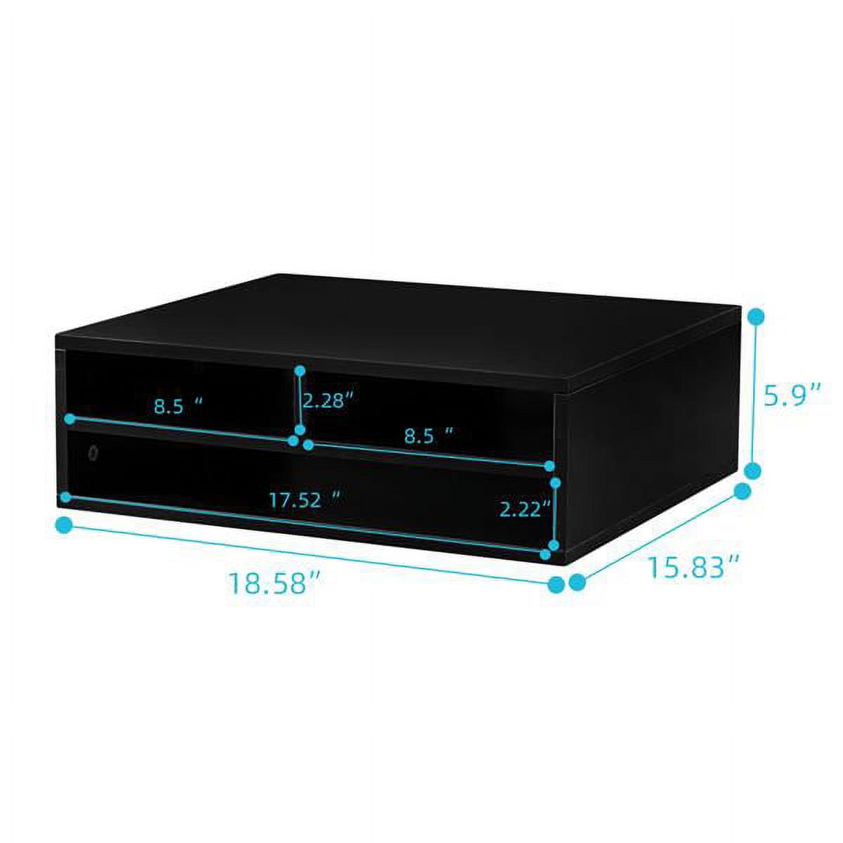 Fithood Monitor Printer Stand Computer Riser with Storage,Workspace ...