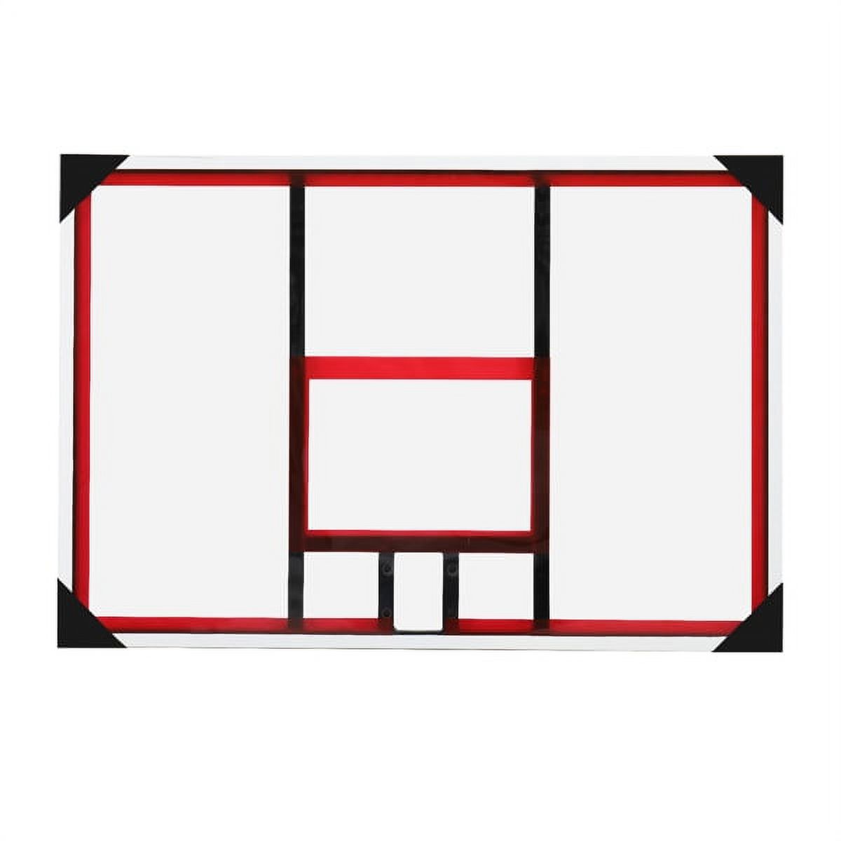Fithood PC Transparent Board 110*75cm Red And White Steel Edging Wall ...