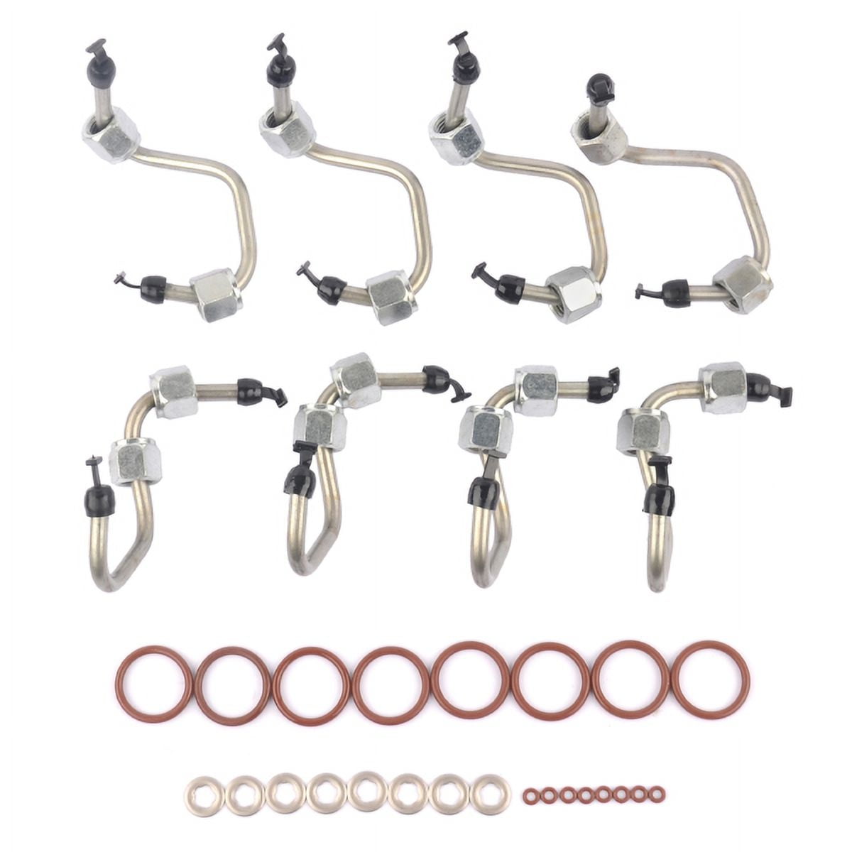 Fithood Set of 8 Fuel Injector Install Kit with Injector Line for Ford ...