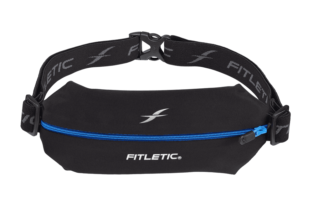 Fitletic Mini Sport Belt Runners Pouch: Blue zipper - Walmart.com