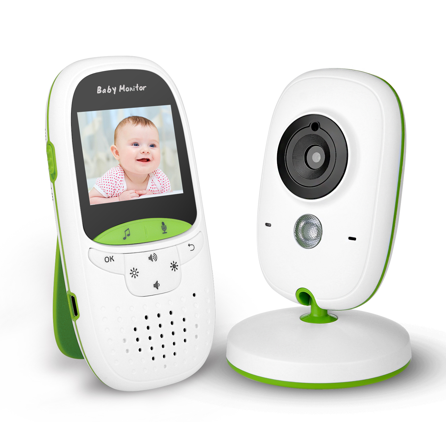 Fitnate Wireless Portable Baby Monitor with Digital Camera, Infrared ...