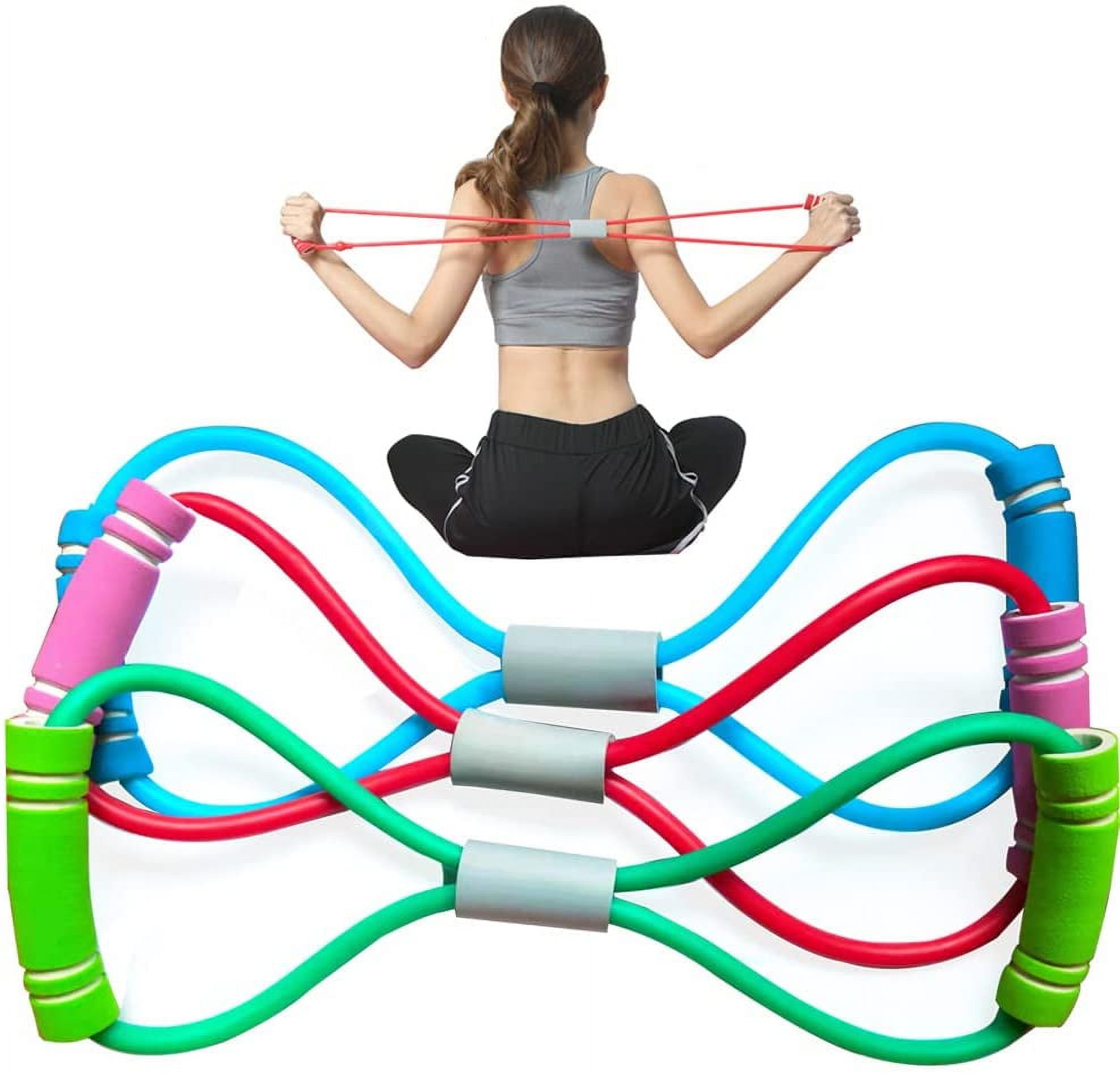 Fitness 8 Yoga Pulling Rope Resistance Band & Arm Resistance Bands ...