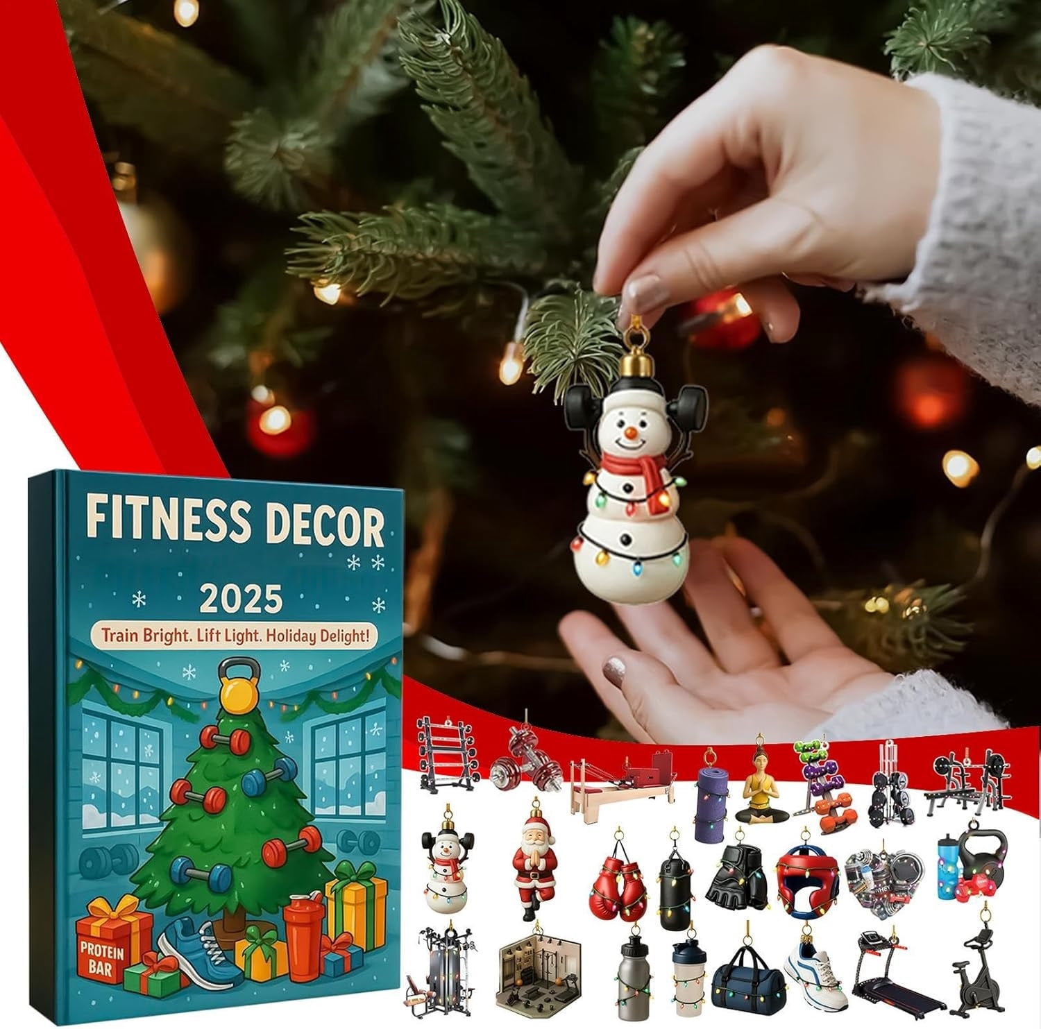 Fitness Advent Calendar 2025, 24-Day Workout Countdown Calendar with ...