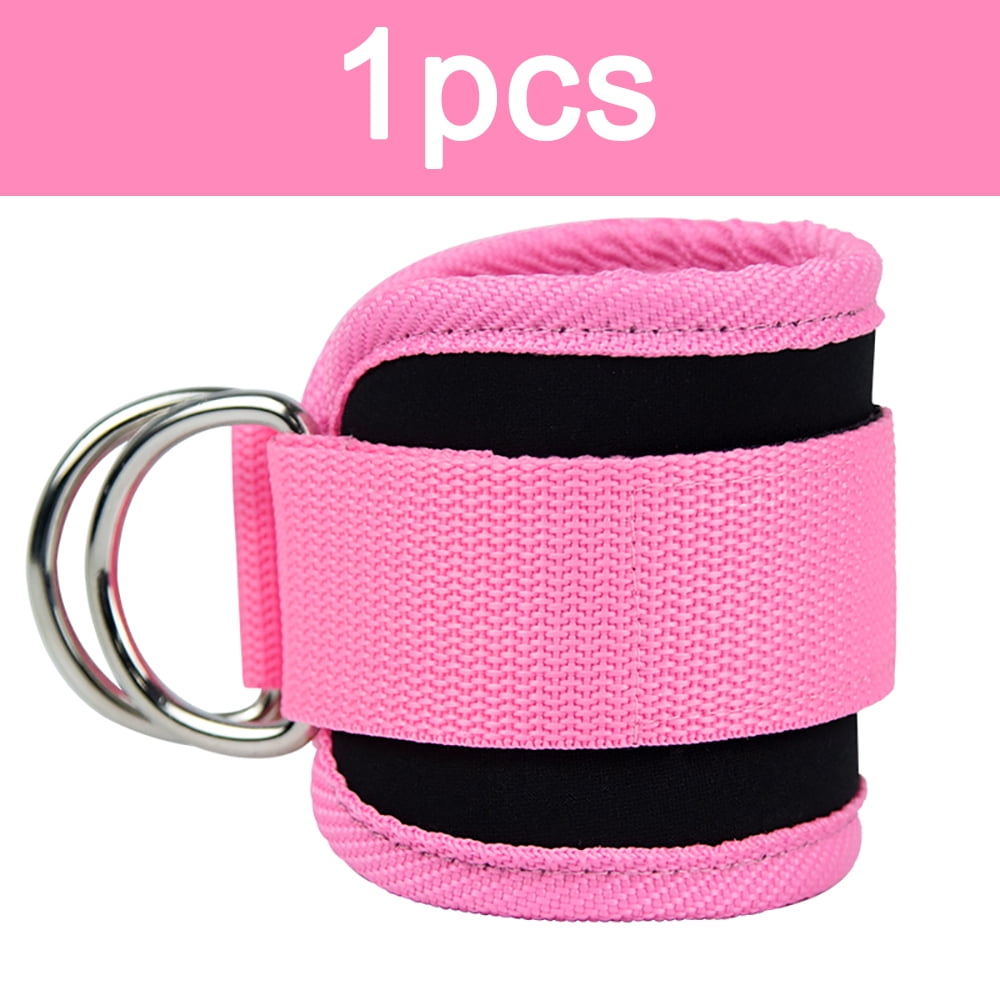 Fitness Ankle Straps Adjustable D-Ring Ankle Cuffs Gym Workouts Glutes ...