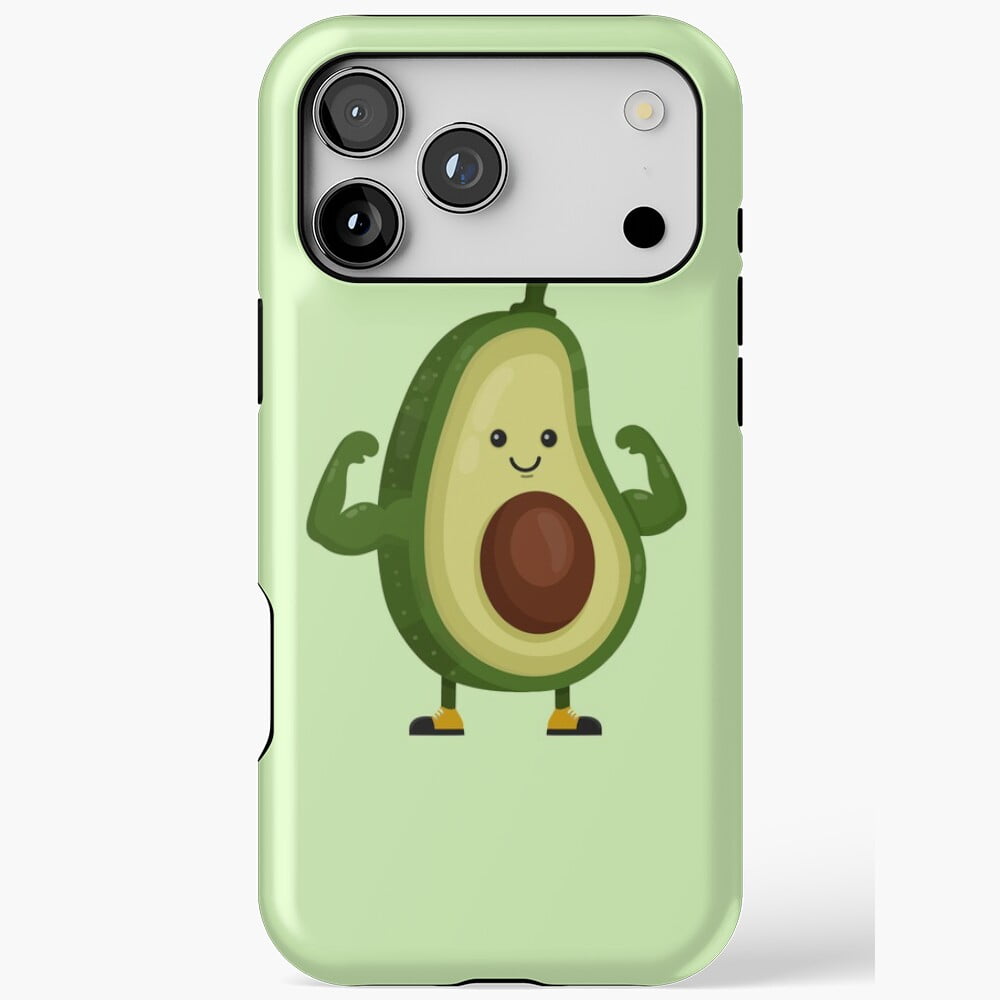 Fitness Avocado Funny Gym Meme Phone Case for iPhone 11 through 17 Pro ...