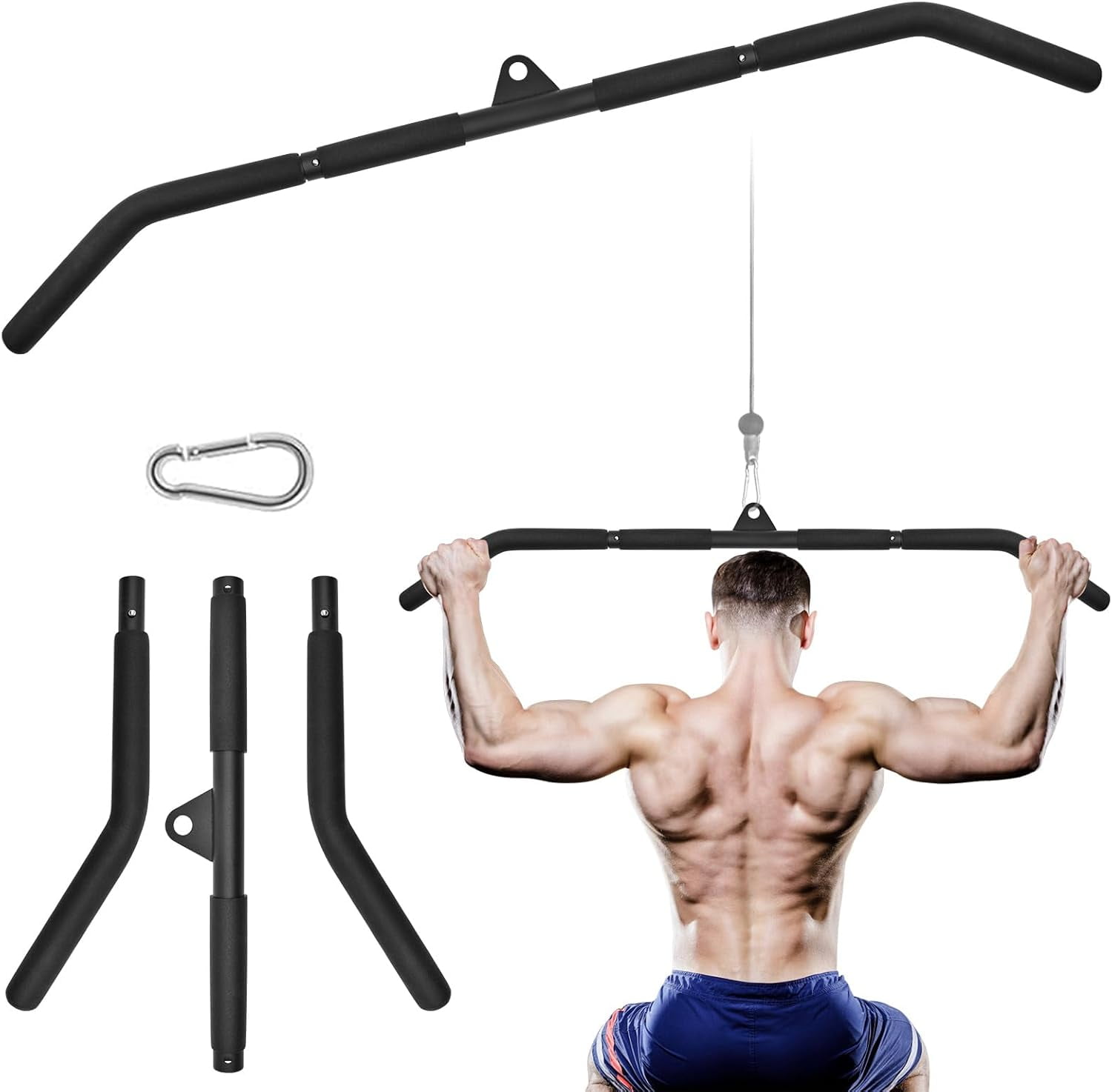 Fitness Cable Pulley System, Gym LAT and Lift Pulldown Machine ...