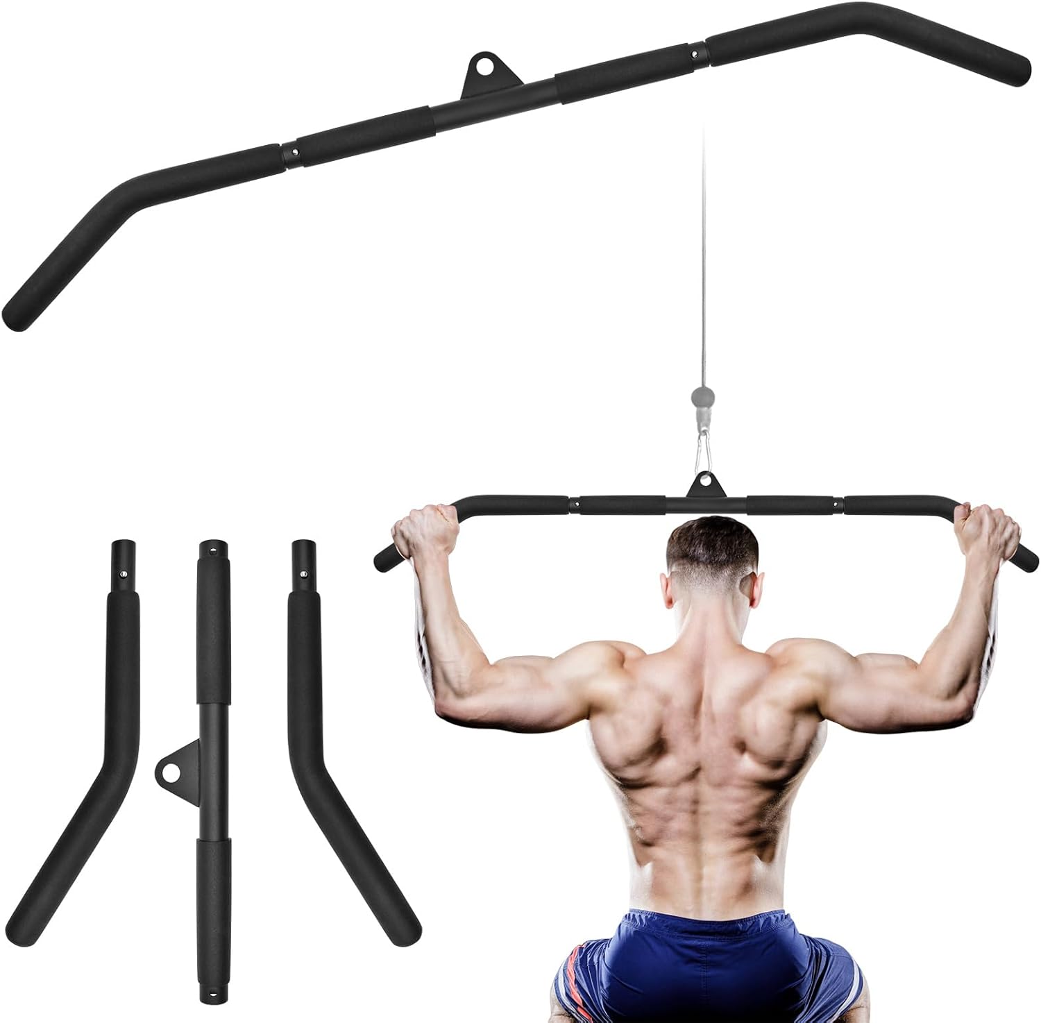 Fitness Cable Pulley System, Gym LAT and Lift Pulldown Machine ...