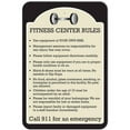 Fitness Center Rules Sign - Walmart.com