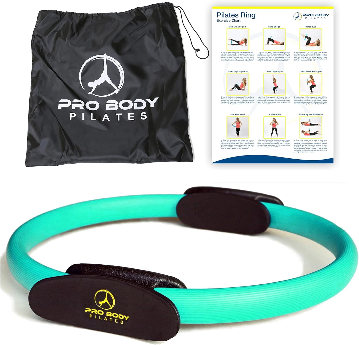Fitness Circle – 14 Inch Pilates Ring for Focusing on Toning Inner ...