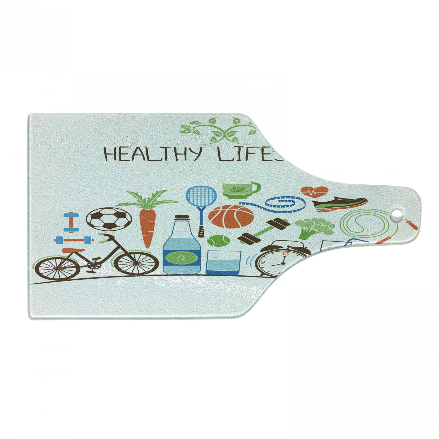 Fitness Cutting Board, Healthcare Theme Athletic Energetic Life Routine ...