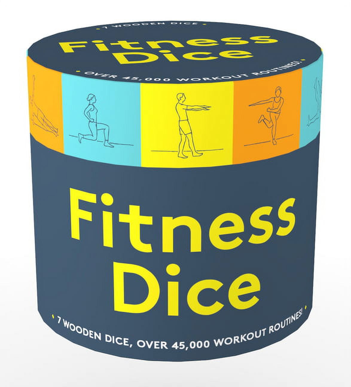 Fitness Dice : 7 Wooden Dice, Over 45,000 Workout Routines! (Other ...