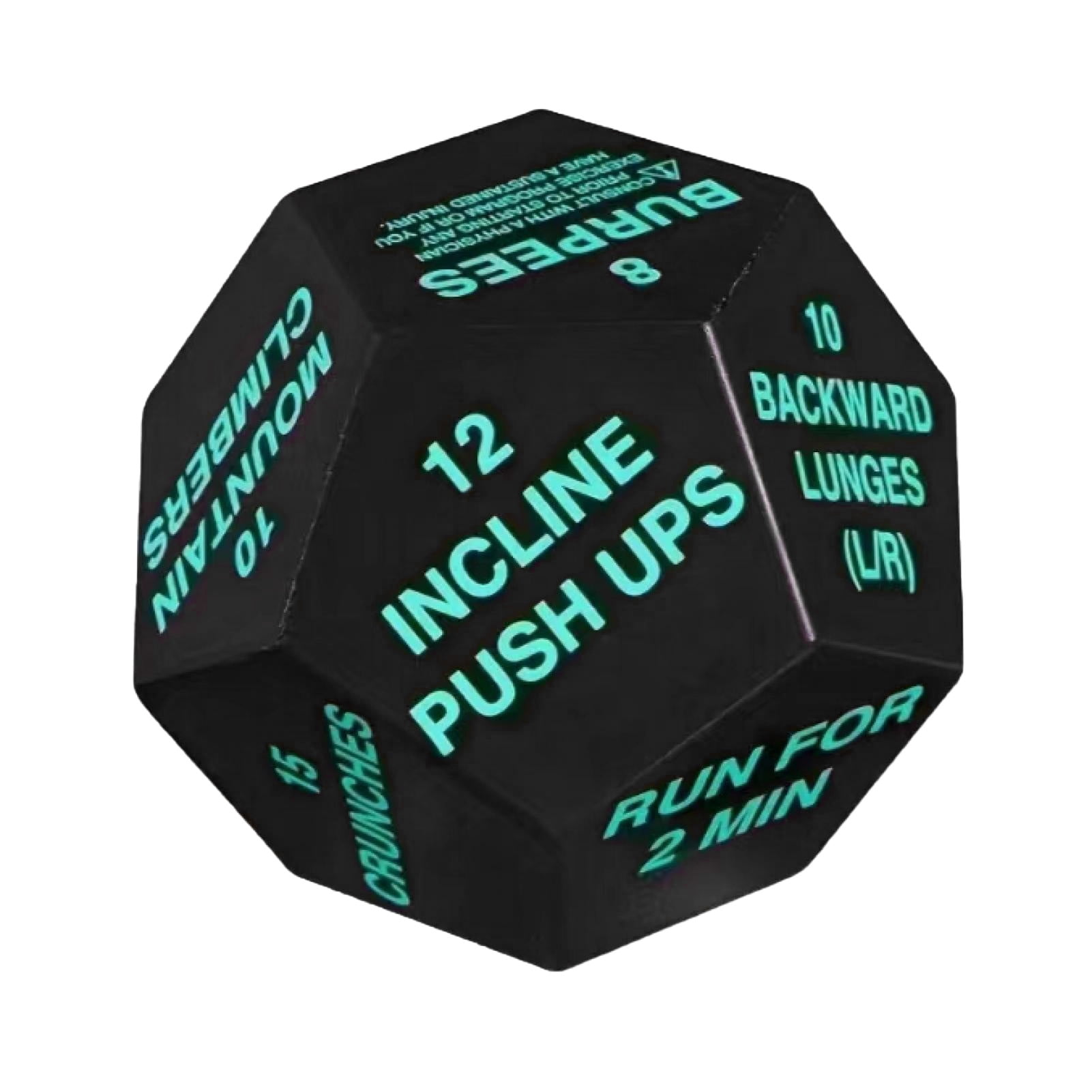 Fitness Dice Pocket Size Multi-sides Exercise Decision Dice Home Gym ...