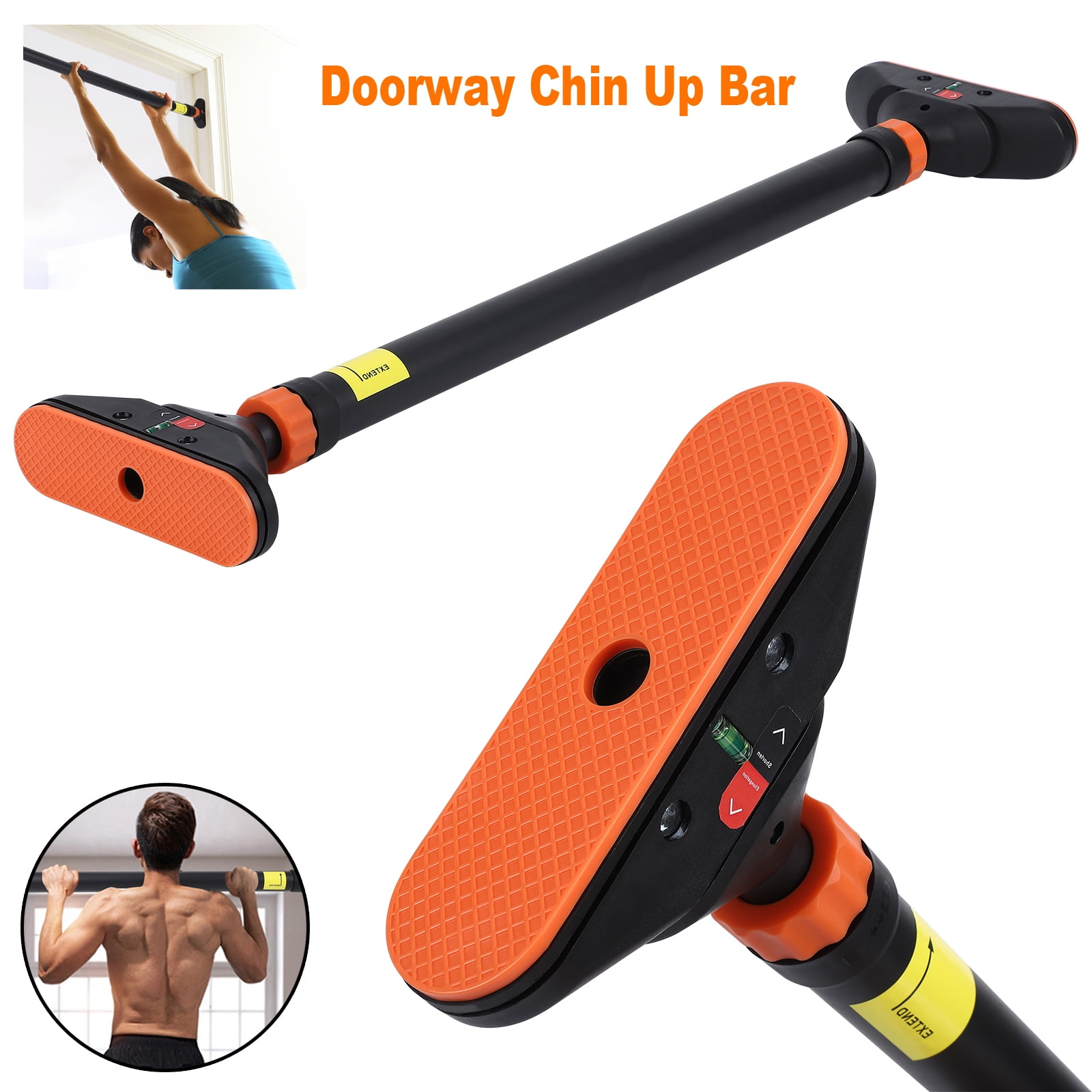 Fitness Equipment Door Pull Up Bar Doorway Chin Up Bar, Strength Training Chin up Bar without ...