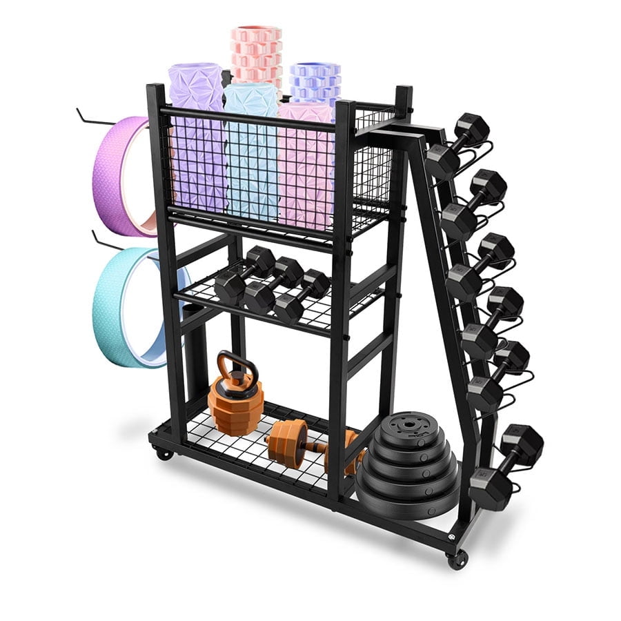 Fitness Equipment Storage Cart Multi-function Storage Cart Large ...