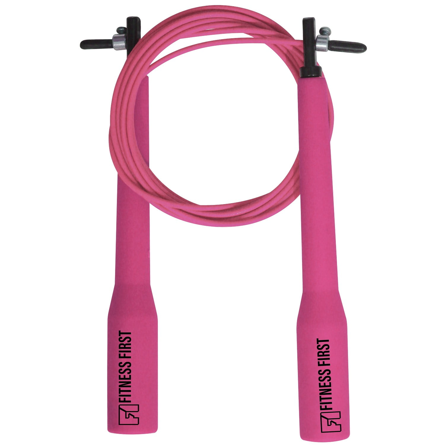 Fitness First Adjustable Steel Wire Jump Rope Pink - Walmart.com