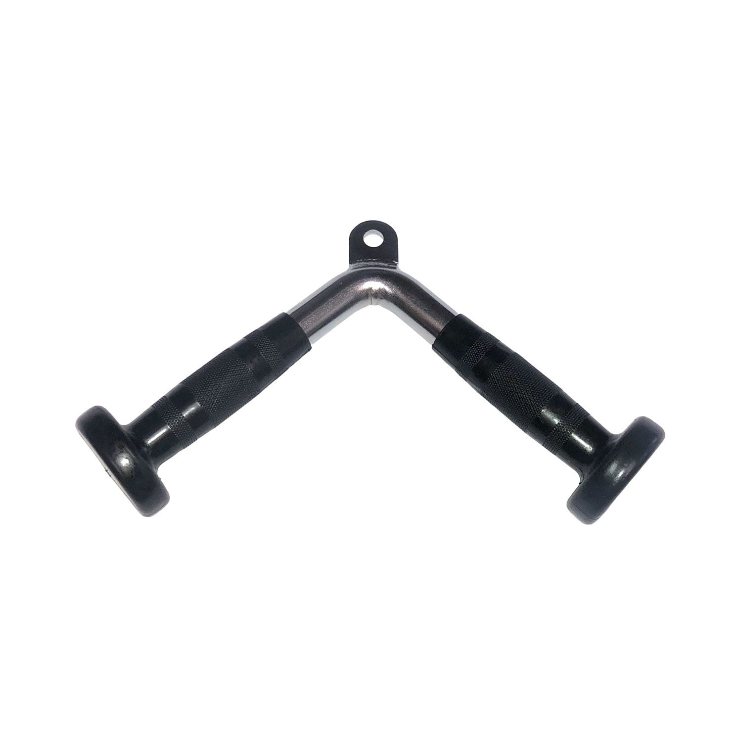 Fitness First Pulldown Solid Steel Triceps bar, Knurled Grip, Cable ...